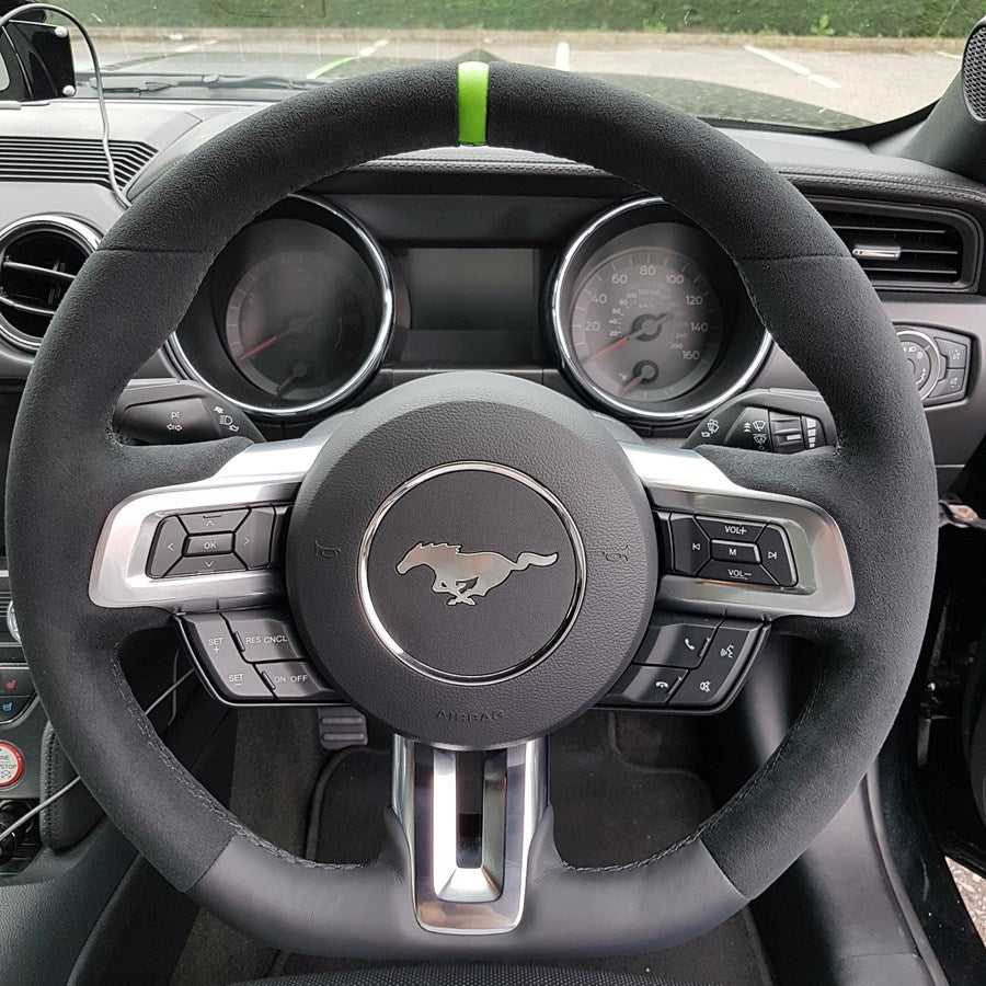 Mustang 2015-2017 Custom Alcantara Steering Wheel GT350 GT500 Style ...