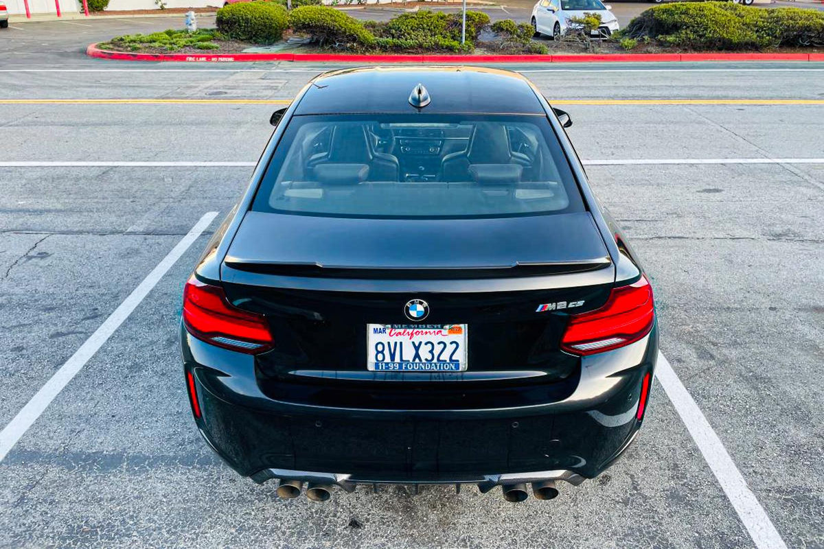 BMW F22 F87 2 Series M2 CS style Spoiler - Gloss Black - Flexx Motorsport