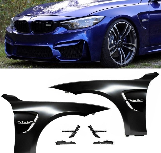 BMW M3 Style Steel Fenders F30 F35 3 Series - Flexx Motorsport
