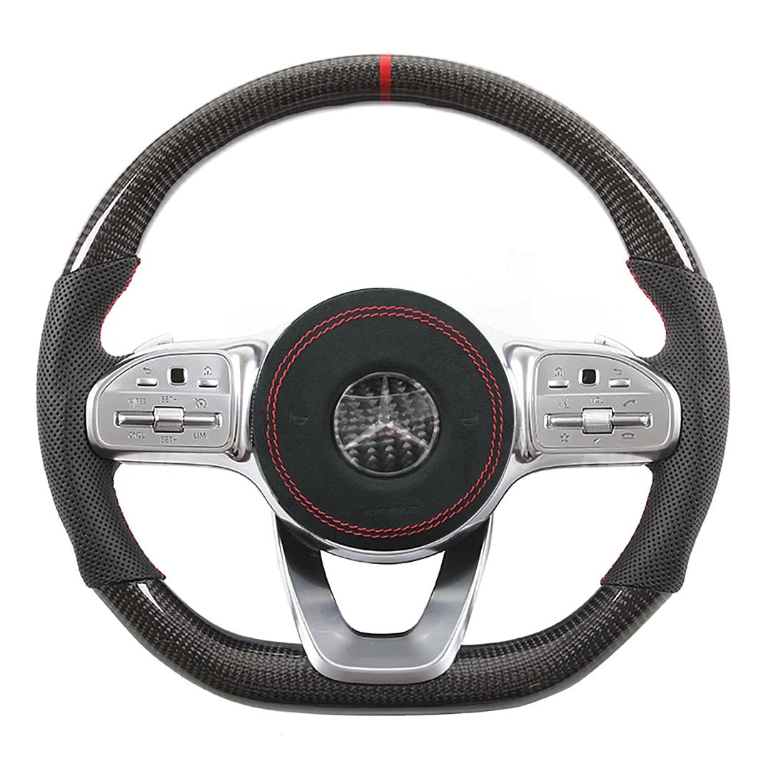 Mercedes Custom Carbon Fibre Steering Wheel C E CLA - Flexx Motorsport