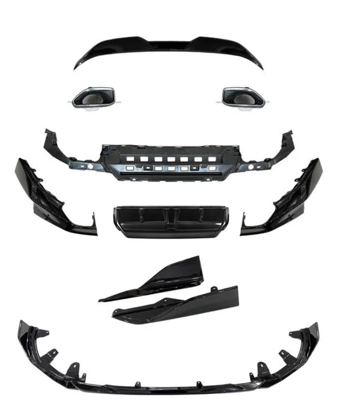 BMW 2 Series G42 M Performance Aero Body Kit - Gloss Black - Flexx ...