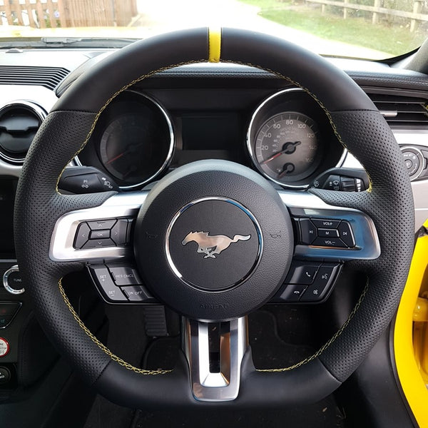 Mustang 2015-2017 Custom Leather Steering Wheel - Flexx Motorsport
