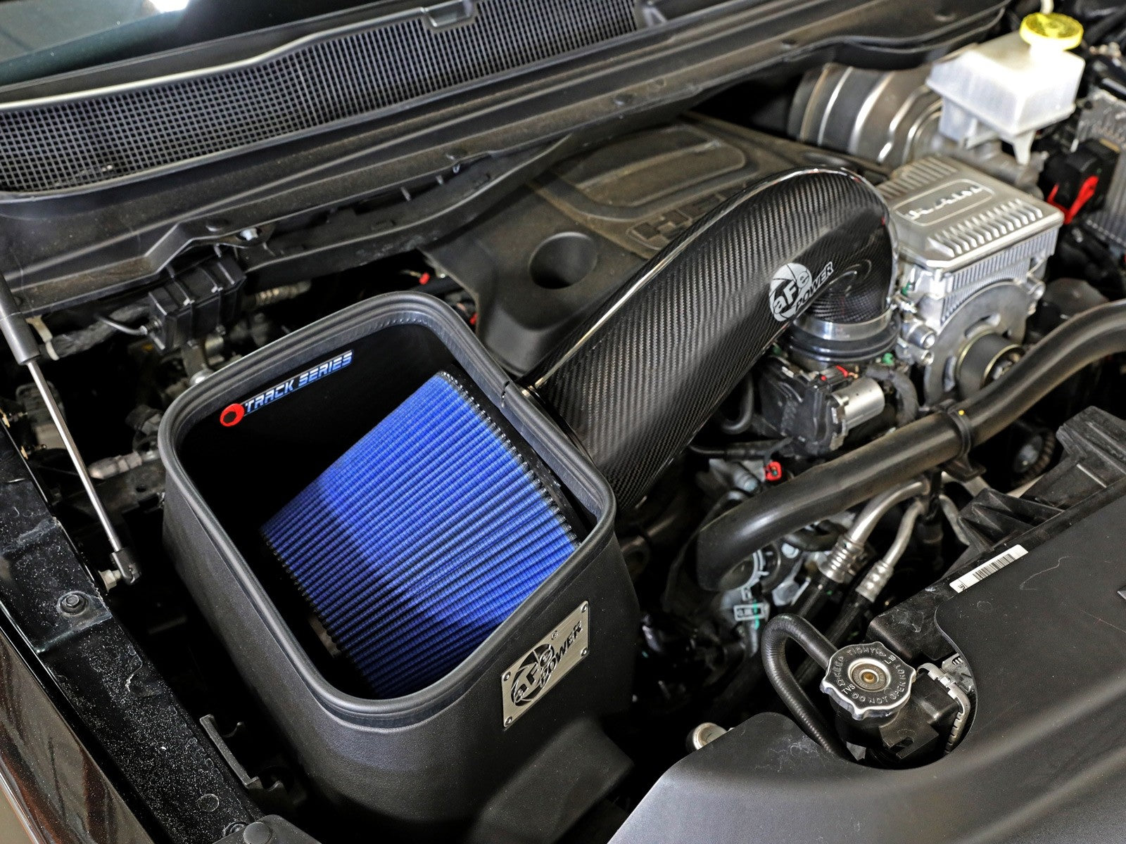 Track Series Carbon Fiber Cold Air Intake System w/Pro 5R Filter ...