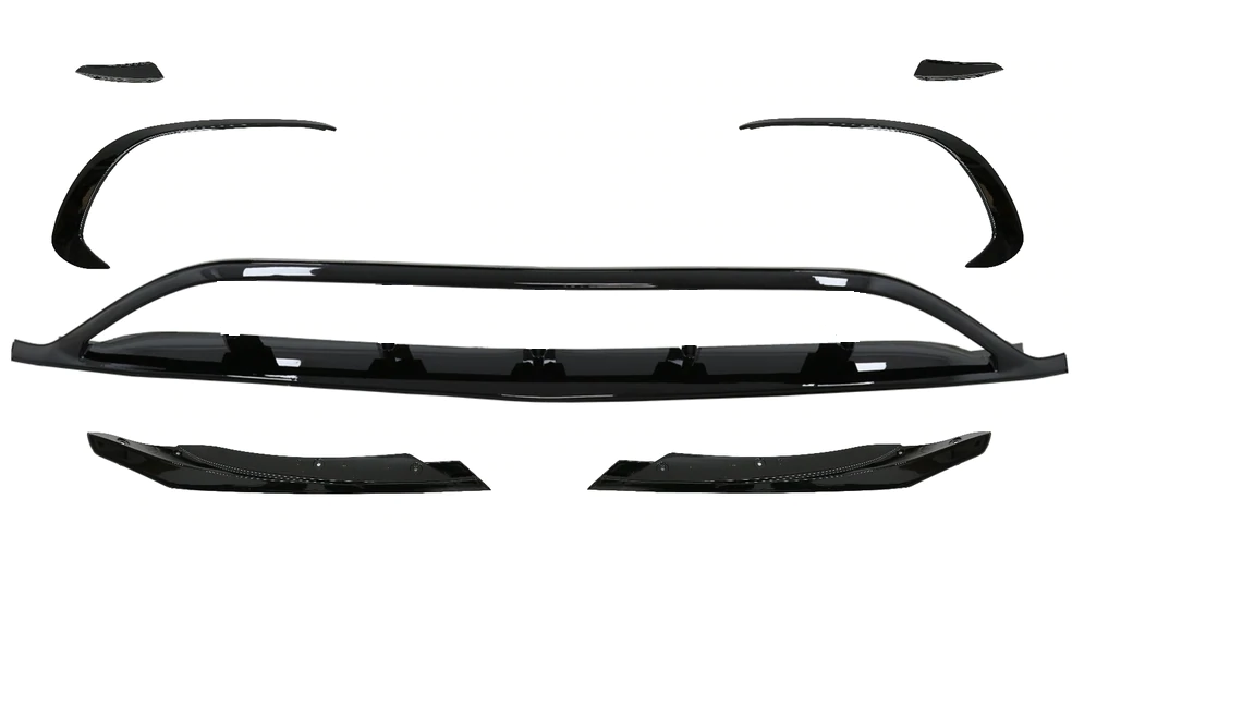 Mercedes A45 Front Aero Kit For AMG Gloss Black W176 16'-18' - Flexx ...